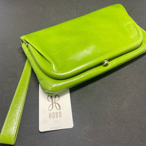 HOBO | Bags | Hobo Green Leather Clutch | Poshmark